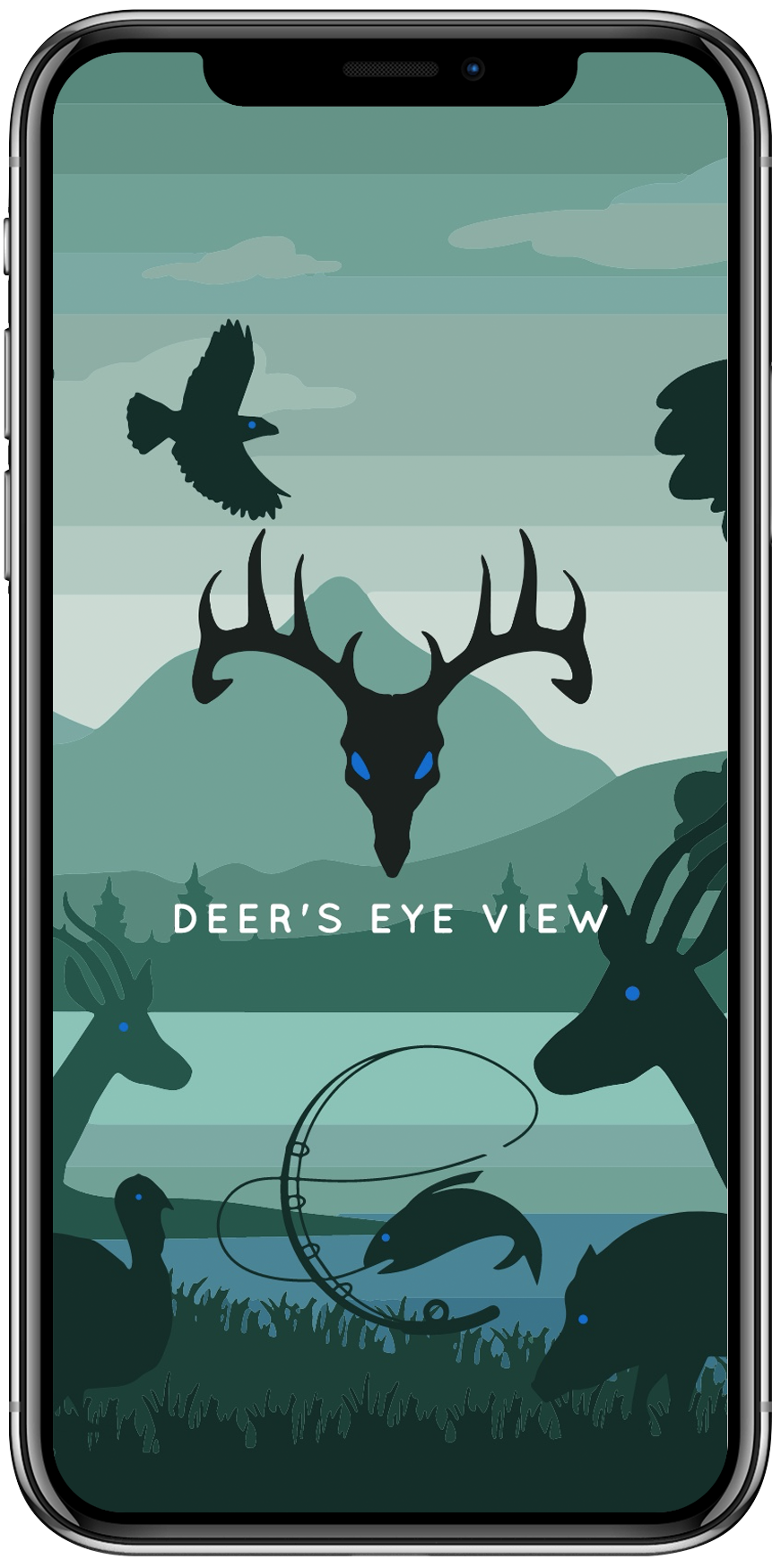 Hunting and Fishing App - Deer's Eye View